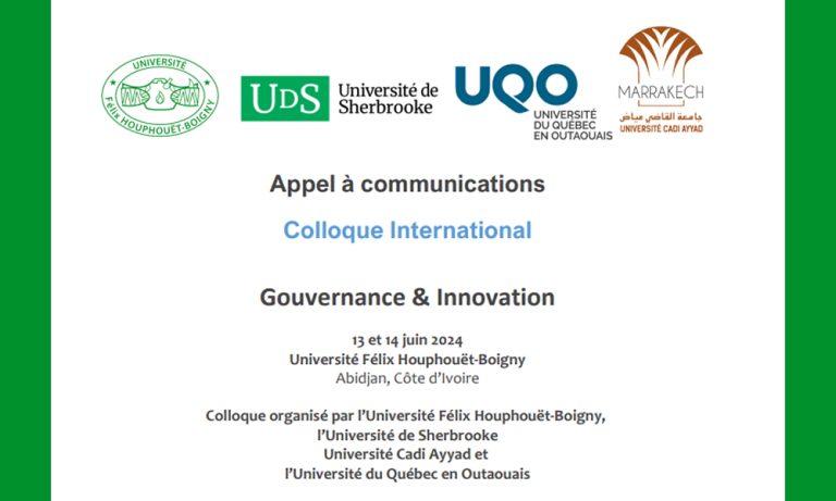 Appel à communications – Colloque international sur la gouvernance et l’innovation (13-14 juin ...